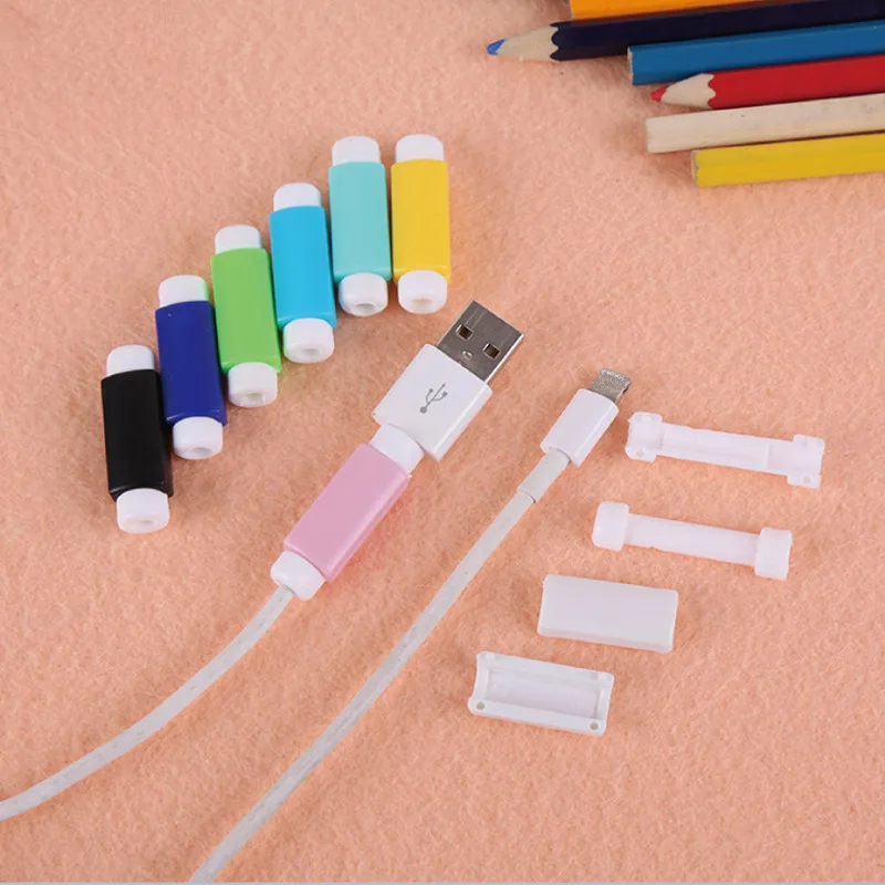 10Pcs-Cable-Protector-Data-Line-Cord-Protector-Protective-Case-Long ...