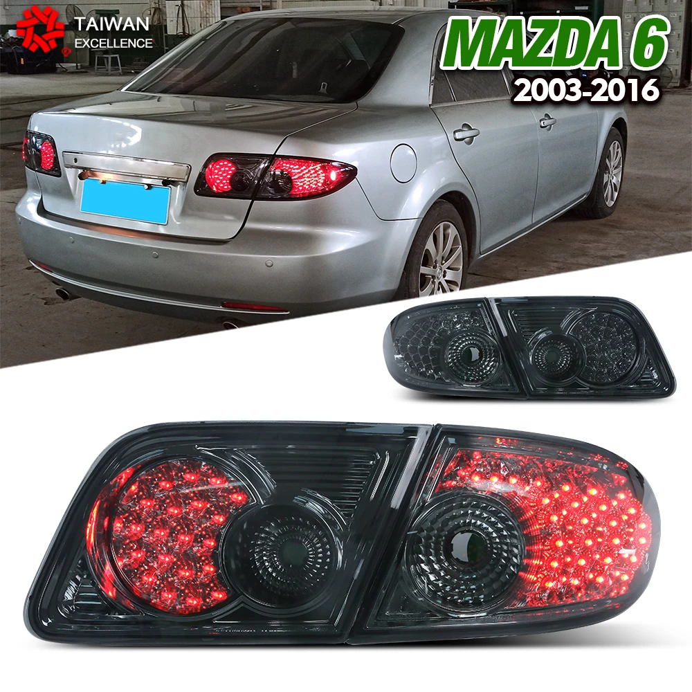 Tail-Light-For-Mazda-6-taillights-Sedan-2003-2012-Rear-Led-Dynamic-Turn ...