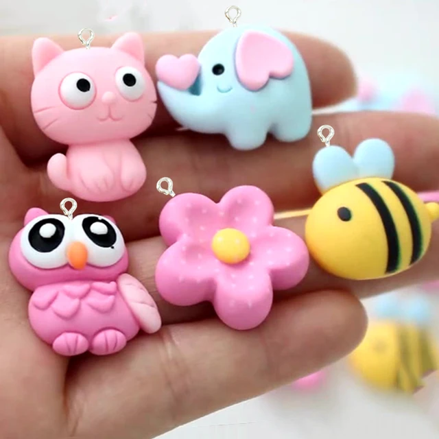 Cute Animal Clay Charms