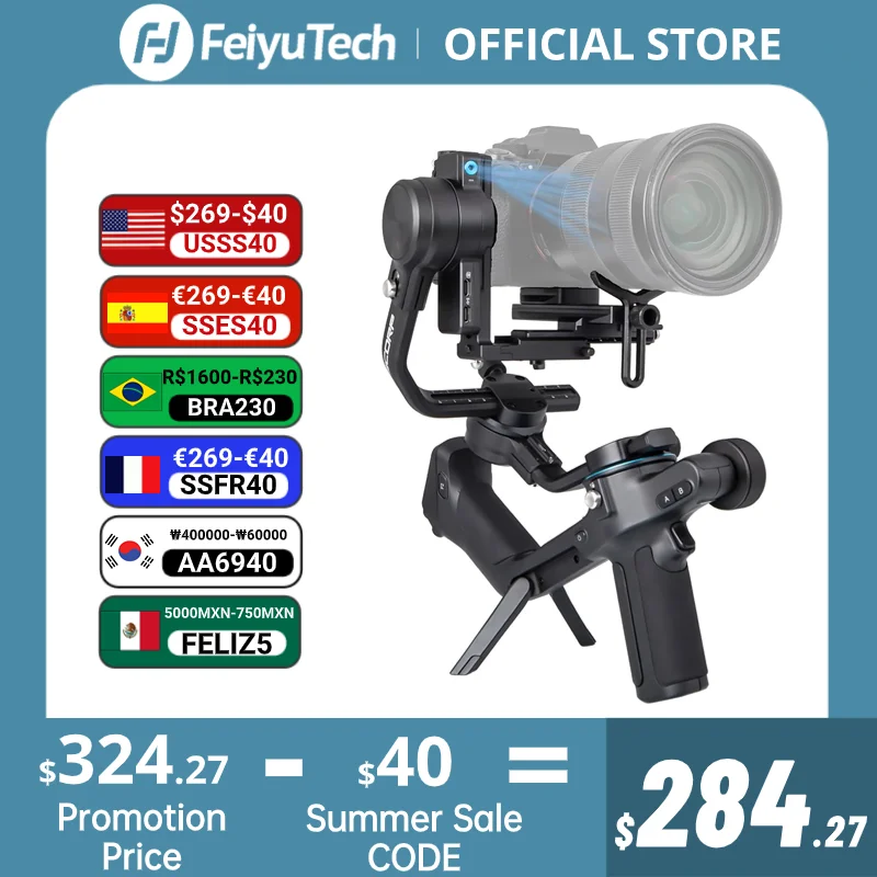 FeiyuTech-SCORP-2-Official-Camera-Gimbal-Stabilizer-Built-in-AI-Tracker ...