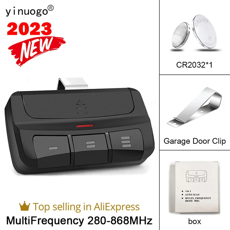 telecommande portail universel / Clone de télécommande de garage multifréquence, ouvre porte de ...