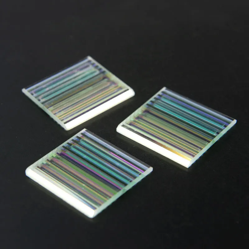 결함 있는 직사각형 프리즘 이색 프리즈마 스테인드 글라스 광학 실험 기기 홈 인테리어 아트 목걸이 Diy 디자인
