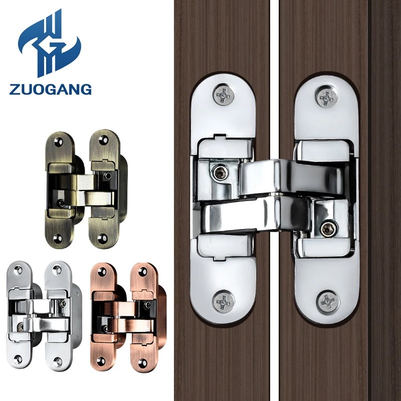Adjustable-invisible-hinge-interior-wooden-door-folding-Cross-180 ...
