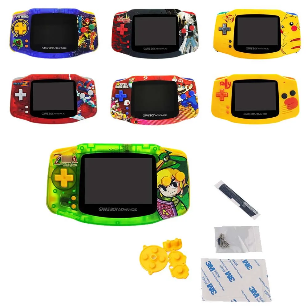 New Customized Pre-cut IPS Housing Shell For Funnyplaying GBA IPS V2 V3 ...
