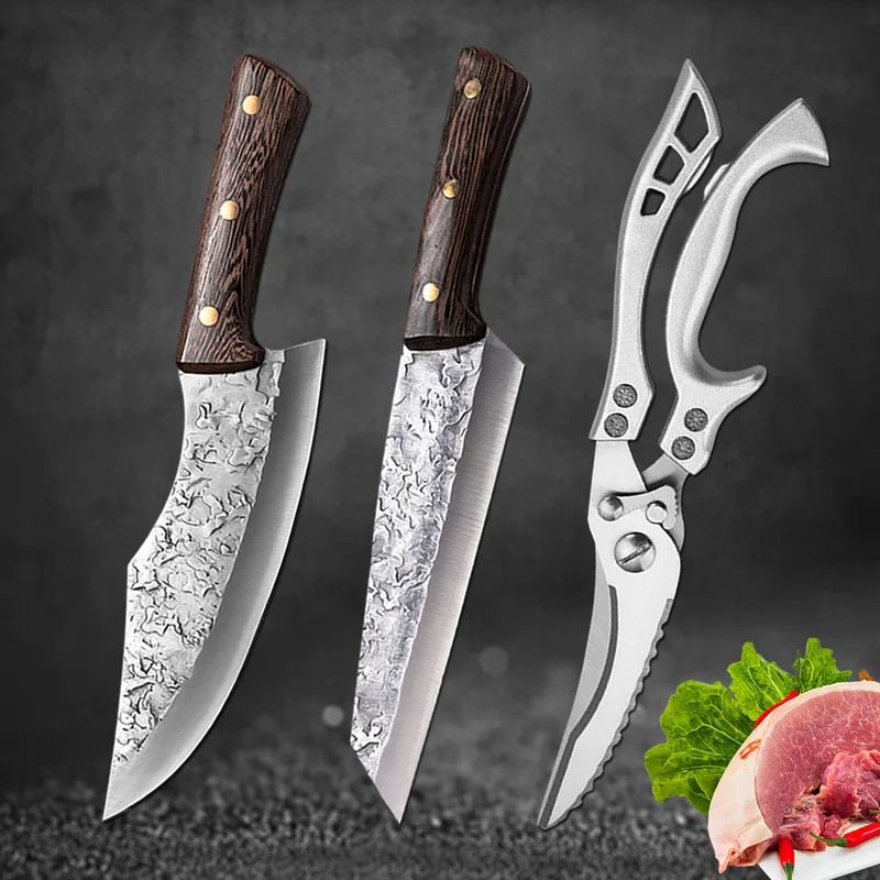 Forged-Kitchen-Chef-Knife-Set-5CR15-Stainless-Steel-Meat-Vegetables ...