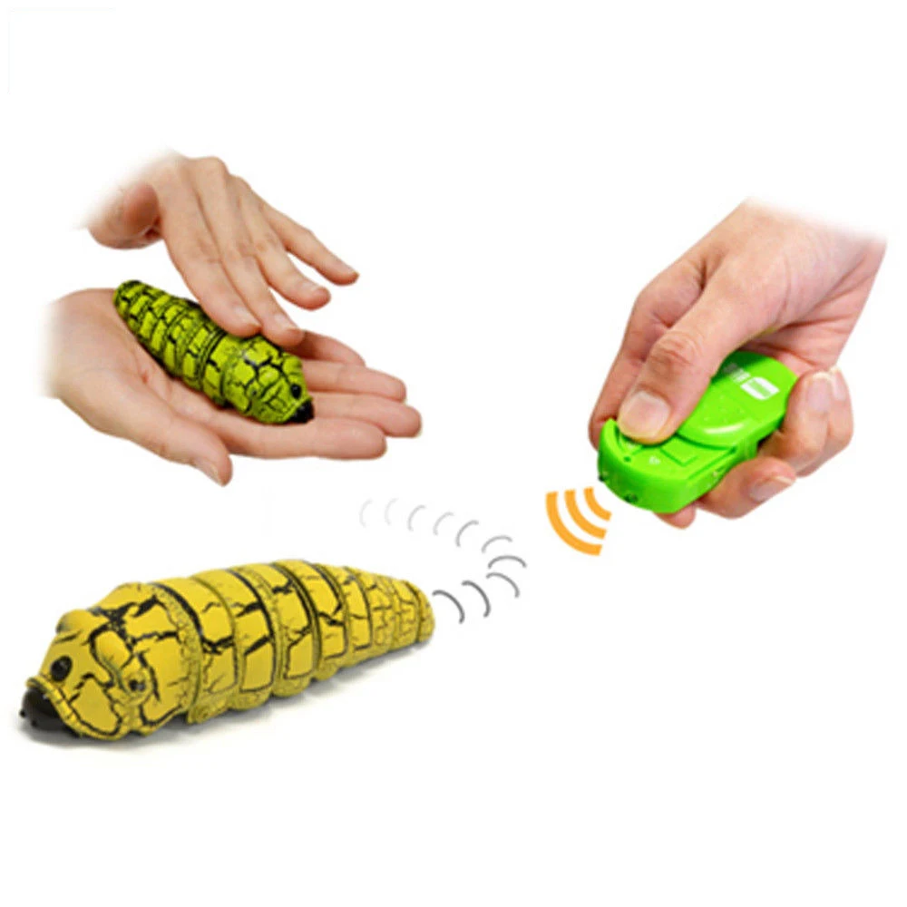 Infrared Remote Control Bionic Worm Insect Plastic Toy Magic Bug Mini ...