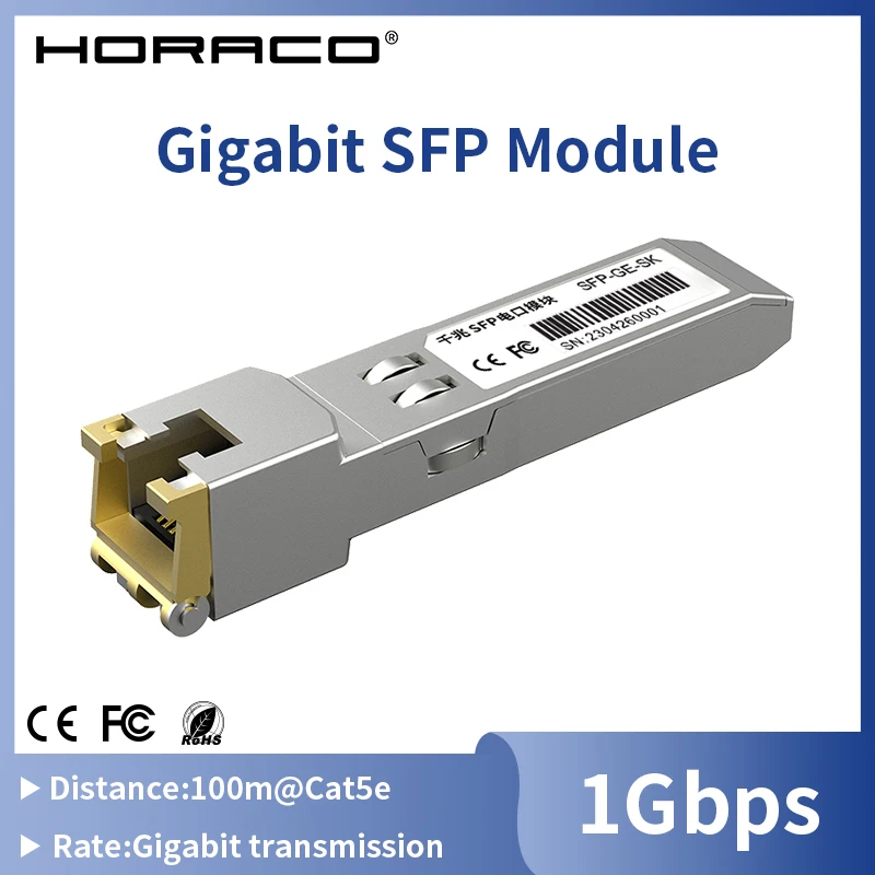 HORACO-1-25G-SFP-to-RJ45-Copper-SFP-Module-Transceiver-1000Base-T-SFP ...