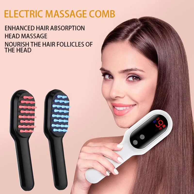 KLINA-Electric-Hair-Growth-Comb-Brush-Infrared-Laser-Hair-Care-Style ...