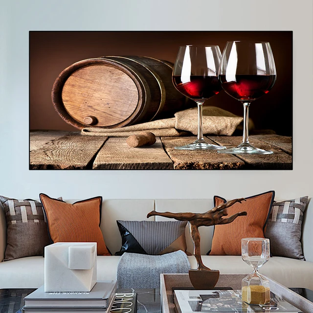 Wood Wine Canvas Print