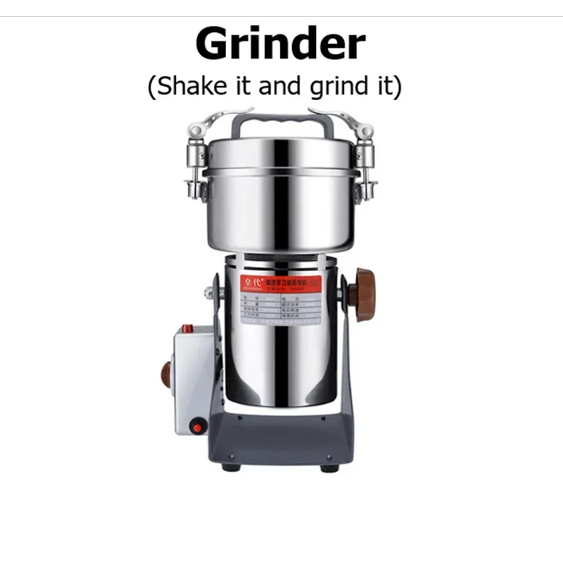 Stainless-Steel-Grinder-800g-3000W-Crusher-Pulverizer-Blender-Grinding ...