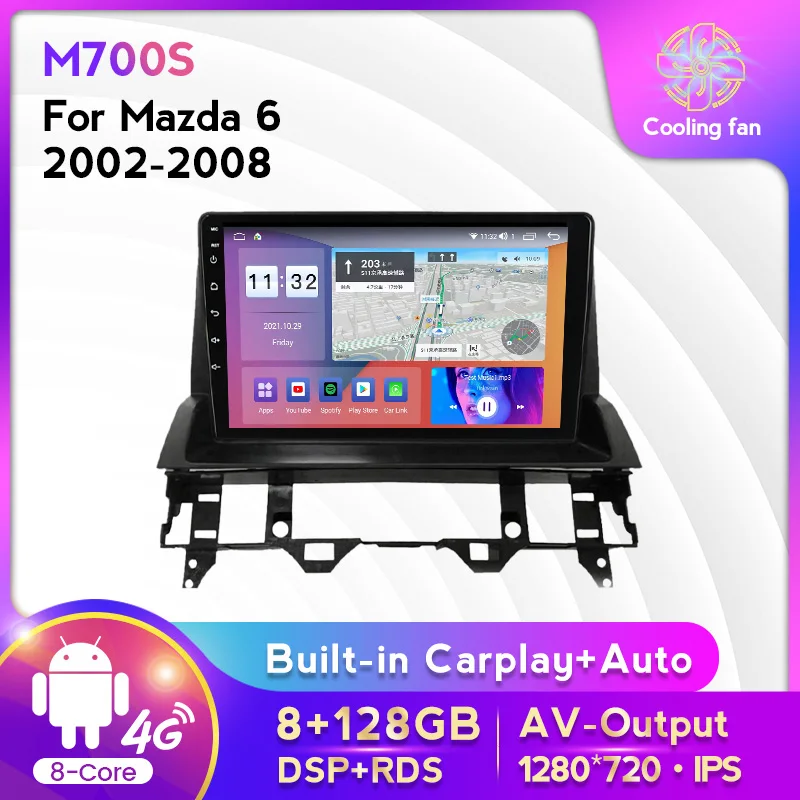 Mekede – Autoradio Android 11, Carplay Intégré, 4g Lte, Dsp, Lecteur ...
