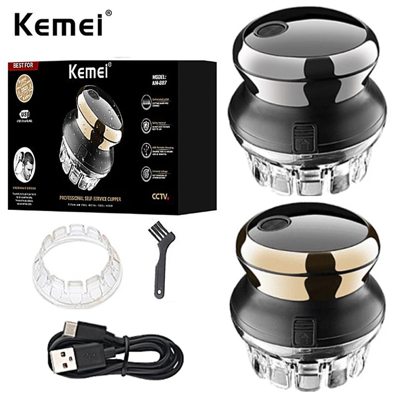 Kemei-887-UFO-Electric-Even-Cut-Rotary-Hair-Trimmer-For-Men-Washable ...