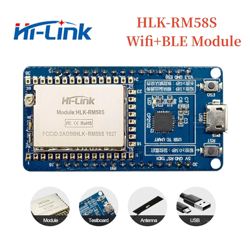 WIFI-Module-HLK-RM58S-Wifi-BLE-2-4G-5G-serial-uart-wireless-WIFI-module ...