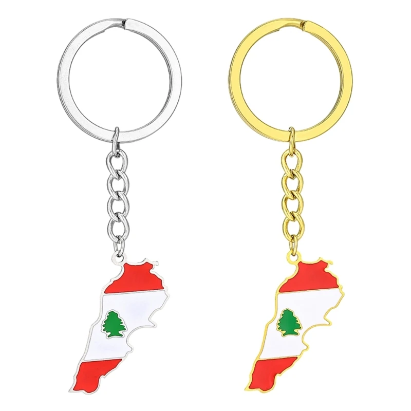Lebanon-Map-Key-Chain-for-Women-Men-Gold-Silver-Color-Lebanon-Keychain ...