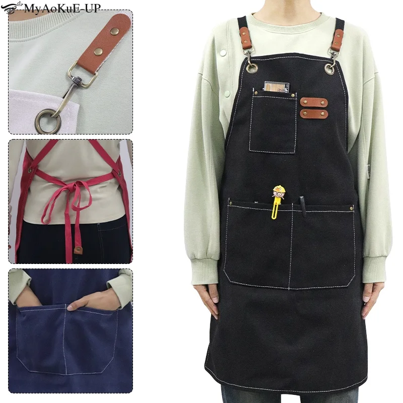1pcs Eyelash Extension Canvas Apron Salon Beauty Makeup Work Clothes ...