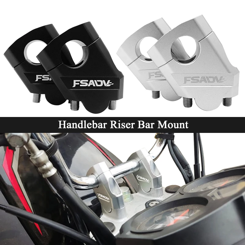22mm-Handlebar-Riser-Bar-Mount-Handle-Clamp-Fit-For-BMW-R850R-F800ST-R ...