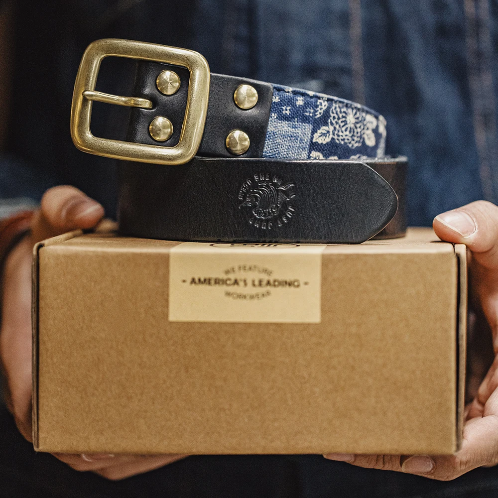 Maden-Vintage-Patchwork-Printed-Vegetable-Tanned-Belt-Boro-Style-First ...