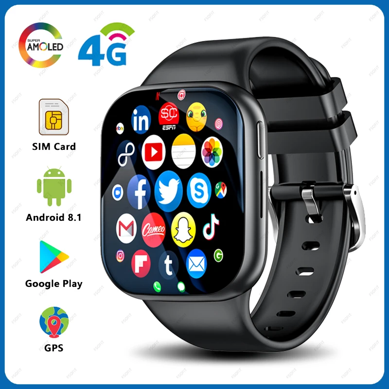 4G-Network-Smartwatch-AMOLED-Android-Call-GPS-HD-Camera-NFC-SIM-Card ...
