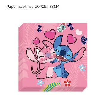 Lilo & Stitch Baby Shower Party Print Napkins Party Stitch Angle ...