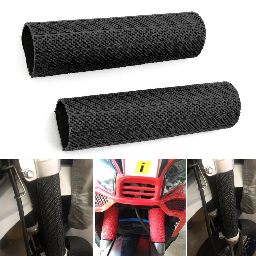 2PCS-Universal-Motorcycle-Front-Fork-Protector-Shock-Absorber-Boots ...