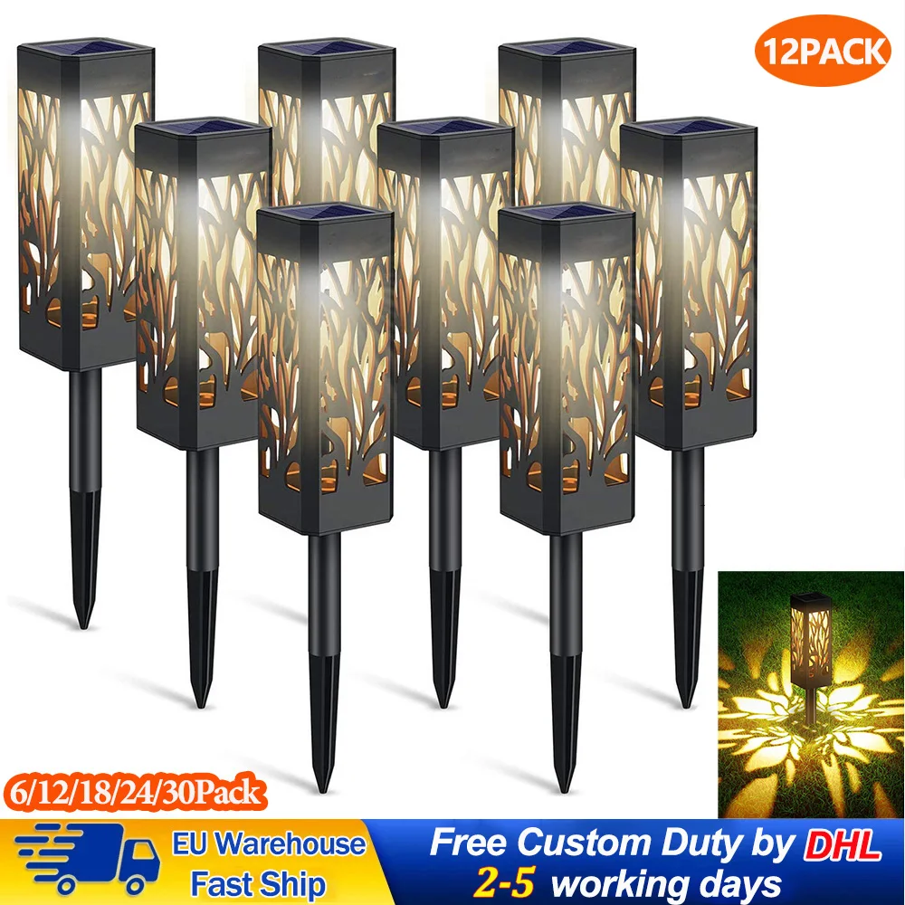12-20Pack-Solar-Led-Light-Outdoor-Waterproof-Garden-Light-with-Bigger ...