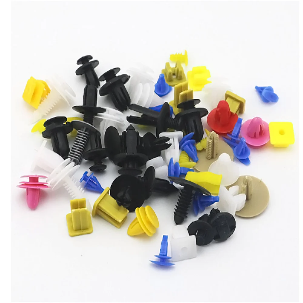 100pcs Car Bumper Fastener Clips for Nissan X-Trail Juke Qashqai Micra ...