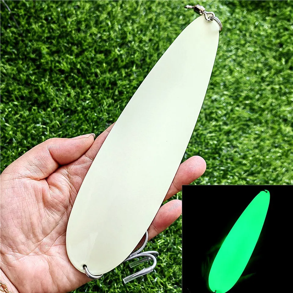 110g-Big-Spoons-Lure-Hard-Bait-Spinner-Spoon-Metal-Sinking-Wobbler ...