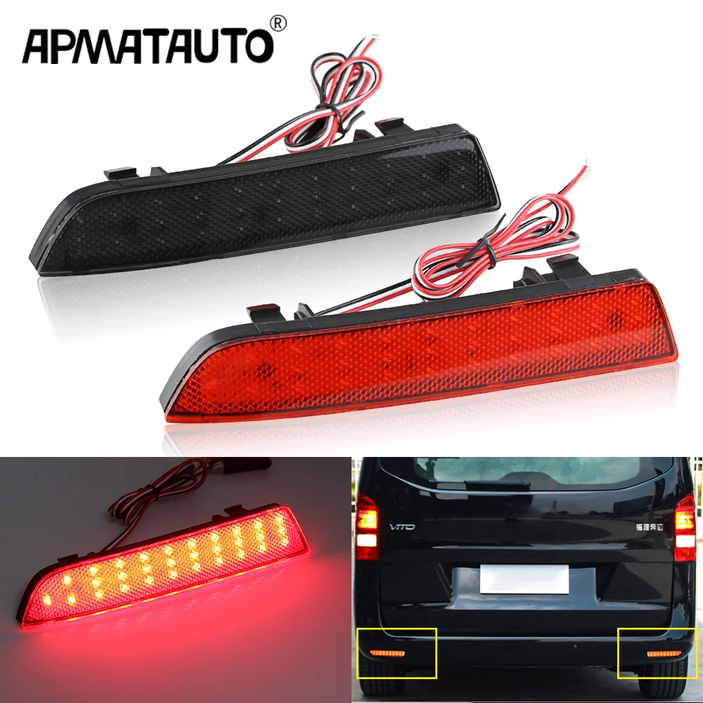 LED Rear Bumper Reflector Light Brake Lamp For Mercedes Benz W447 Vito ...