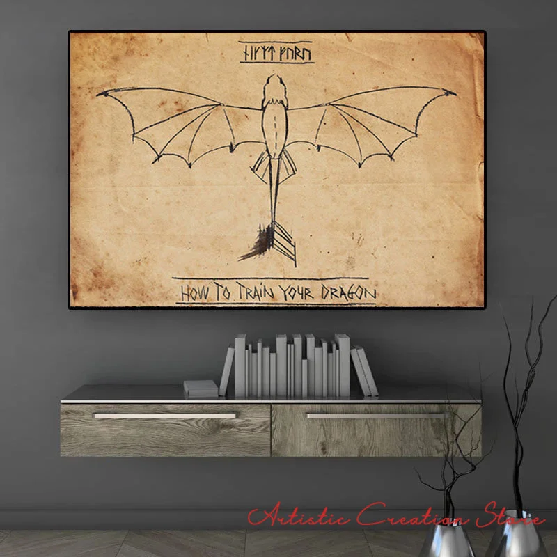 How To Train Your Dragon Minimalist Poster