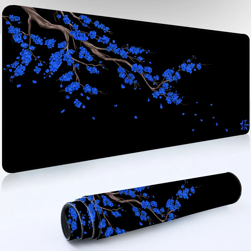 Japan-Sakura-Gaming-Mouse-Pad-Black-Kawaii-Cherry-Blossom-Deskmat ...