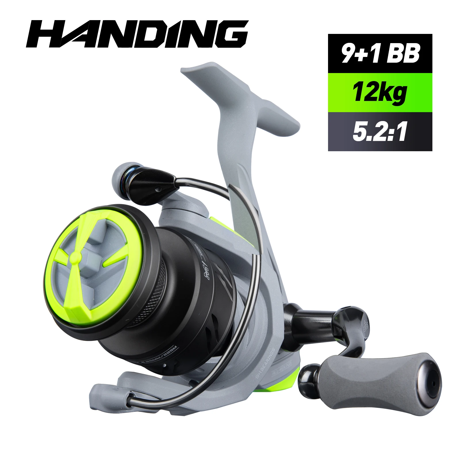 HANDING-M1-Spinning-Reel-Graphite-Reel-9-1-Ball-Bearings-12kg-Max-Drag ...