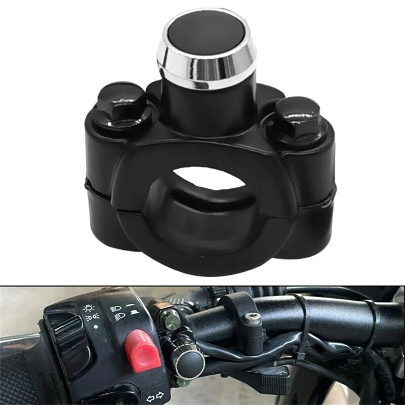 Aluminum Alloy Handlebar Mount Start Horn Headlight Strobe Momentary ...
