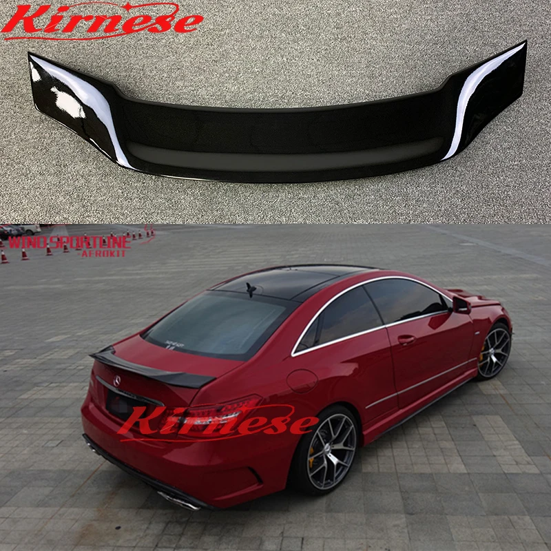 W207 C207 Carbon Fiber Trunk Spoiler R Style Wing For Mercedes E Class ...