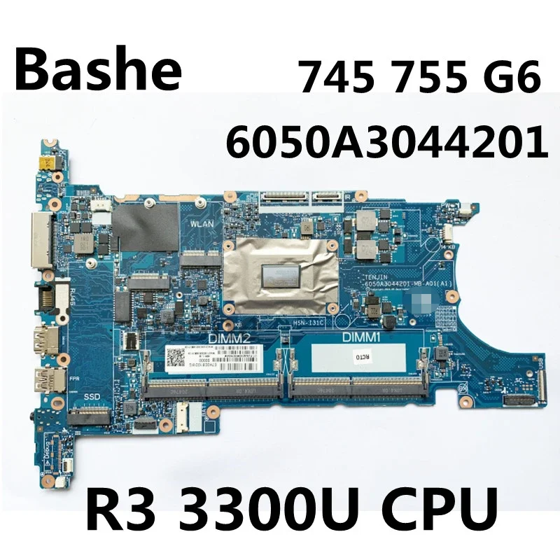 For-HP-EliteBook-745-755-G6-notebook-motherboard-R3-3300U-CPU-plate ...