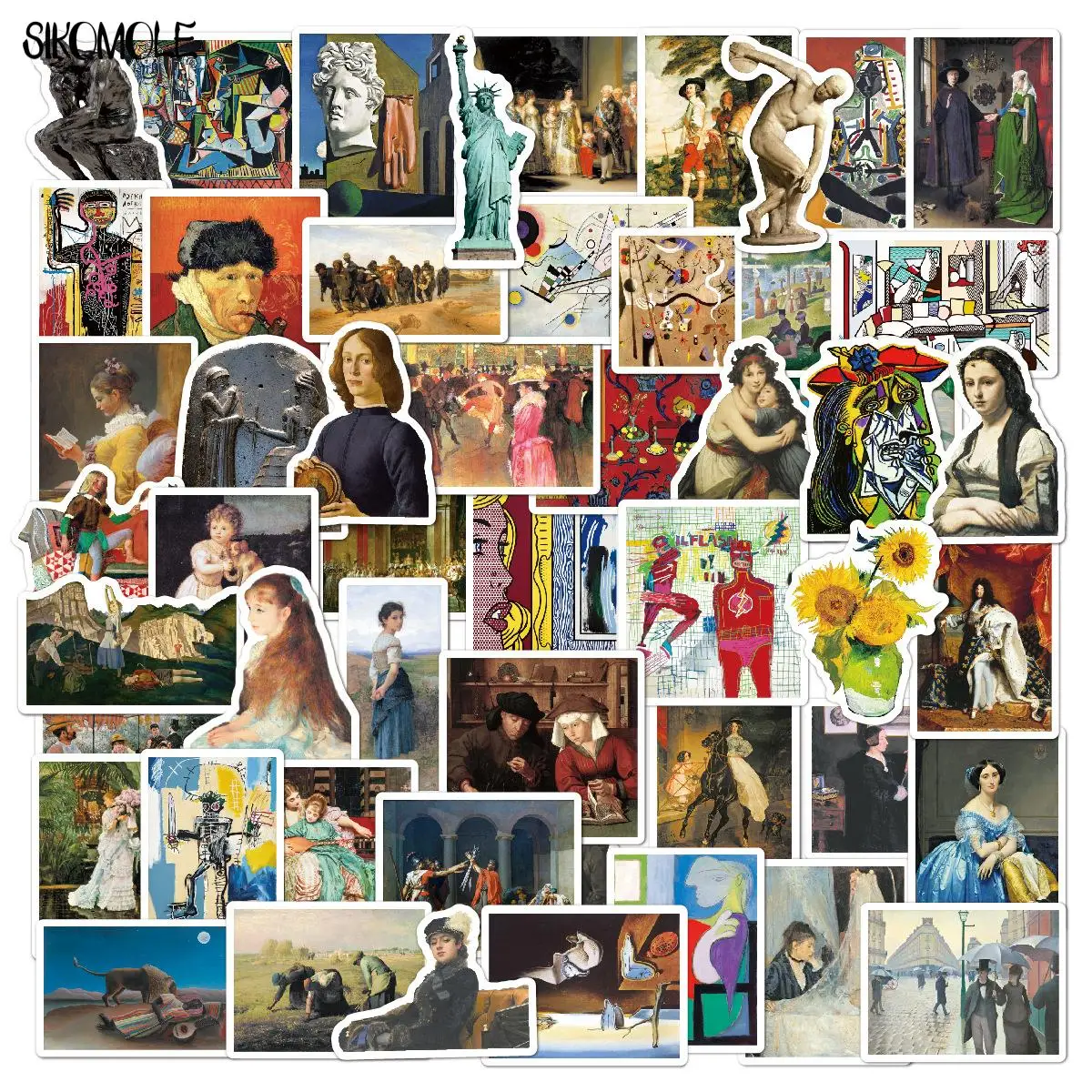 10-30-52PCS-Art-World-Artist-Work-David-Stickers-Aesthetic-Graffiti-DIY ...