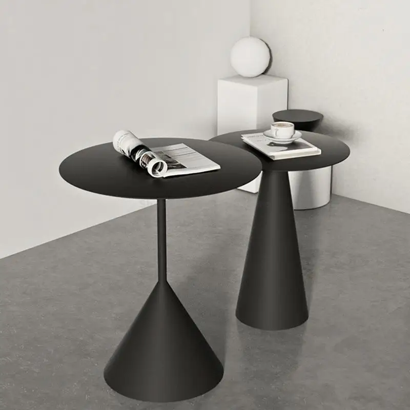 Black-Round-Coffee-Table-Modern-Small-Outdoor-Corner-Coffee-Table ...