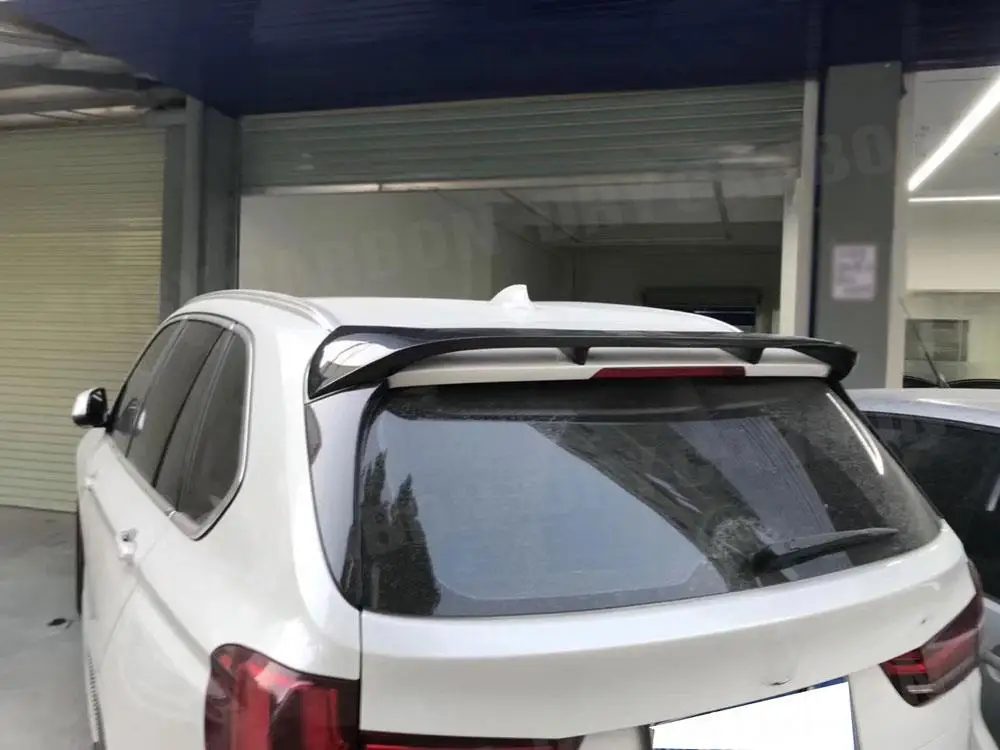 Carbon Fiber Rear Spoiler Roof Wings For BMW X5 F15 2015 2016 2017 2018 ...