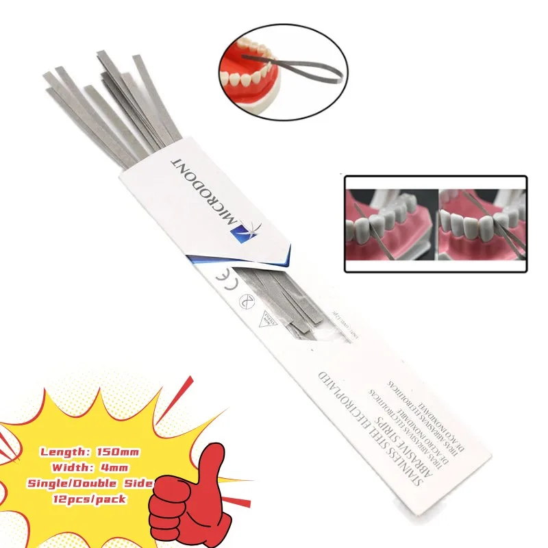 12-Pcs-Set-Dental-Metal-Polishing-Stick-Strips-Alumina-Plated-Sanding ...