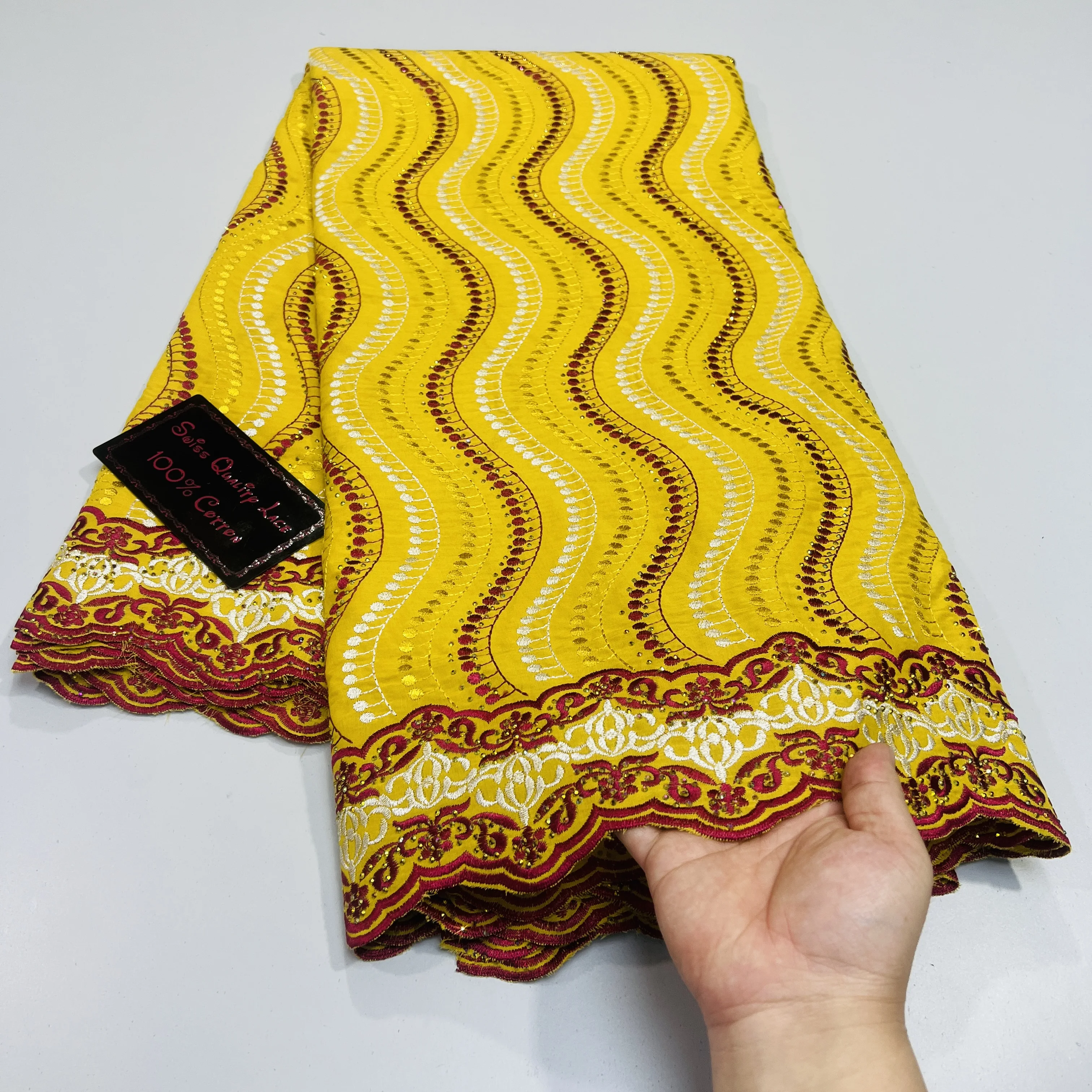 Lafaya-Fabric-2024-With-Crystal-Stones-African-Lace-Fabric-Hihg-Quality ...