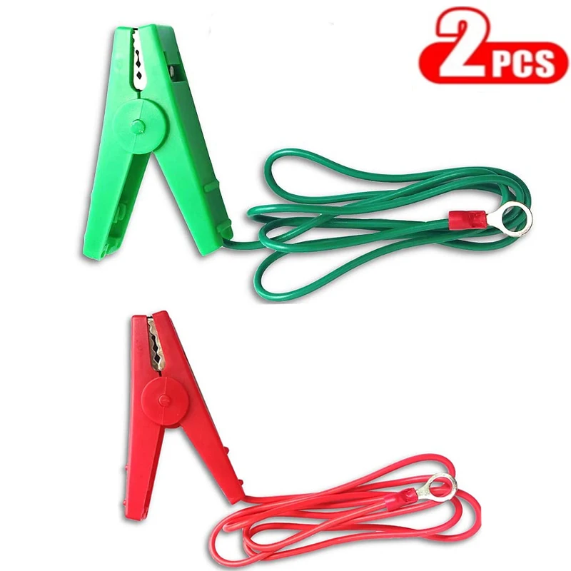 2PCS-Electric-Fence-Energizer-Connector-With-Crocodile-Clip-For-Cattle ...