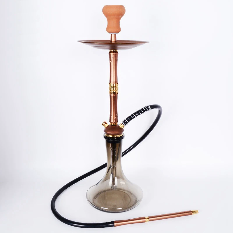 Chicha - narguilé,Grand ovale guilé de style russe avec base en verre ...
