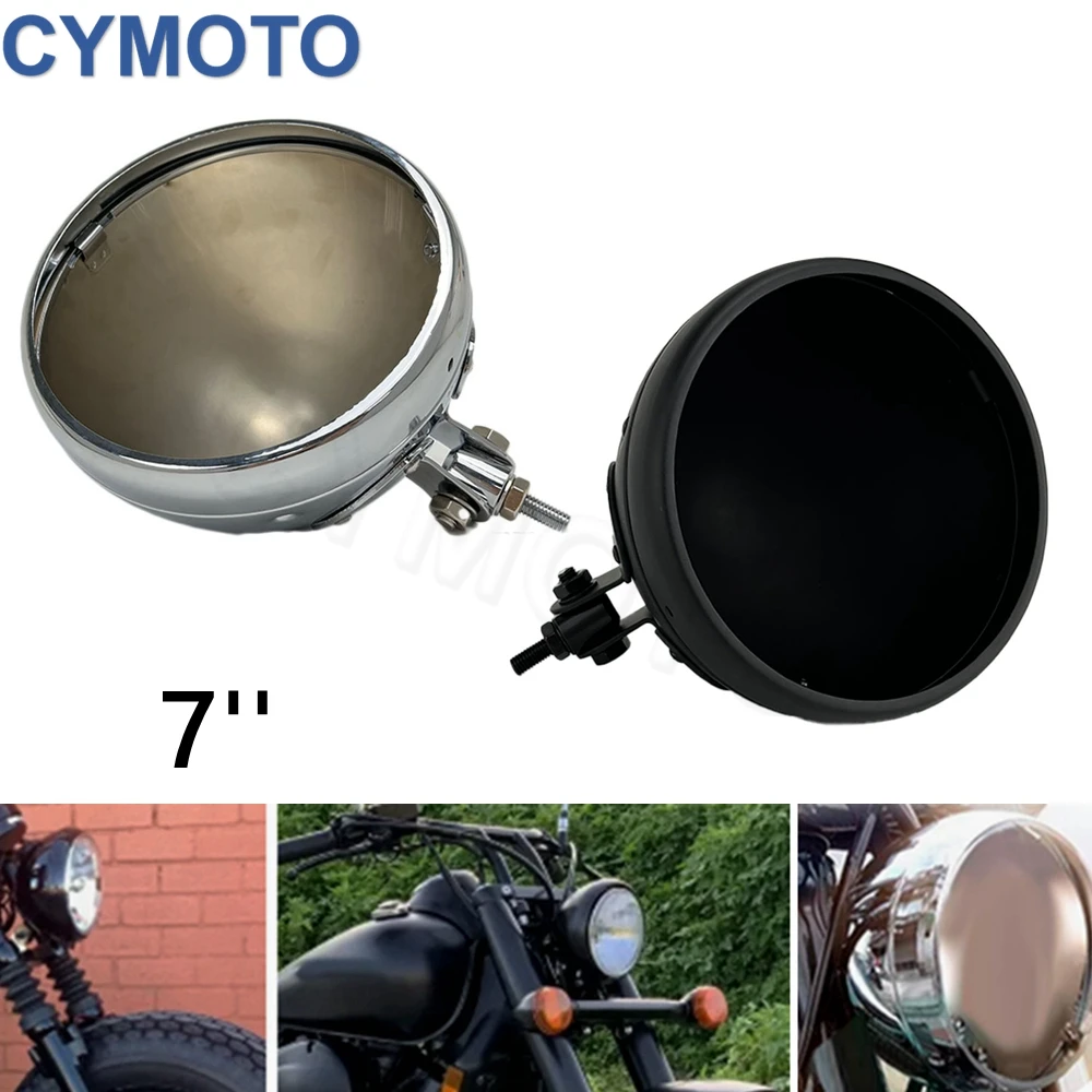 Universal-7-inch-Bottom-Mount-LED-Headlight-Head-Lamp-Bucket-Housing ...