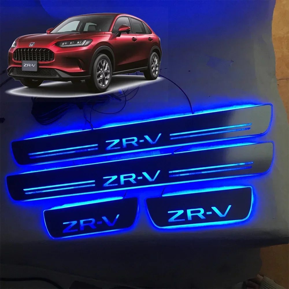 4pcs-for-Honda-ZR-V-ZRV-RZ-Car-Door-Sill-Aluminum-alloy-LED-Stickers ...