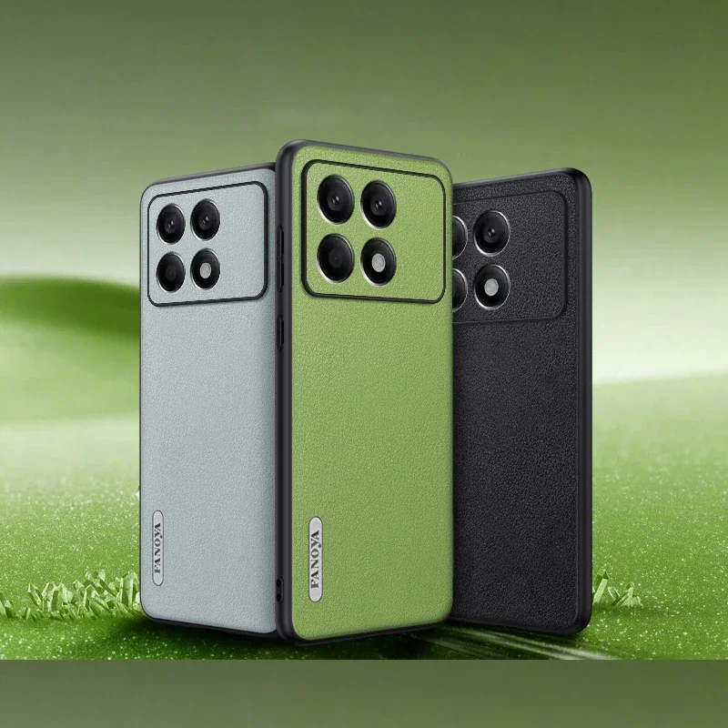 For-Xiaomi-Redmi-K70-5G-Skin-Feel-Shockproof-Leather-Case-Soft-Back ...