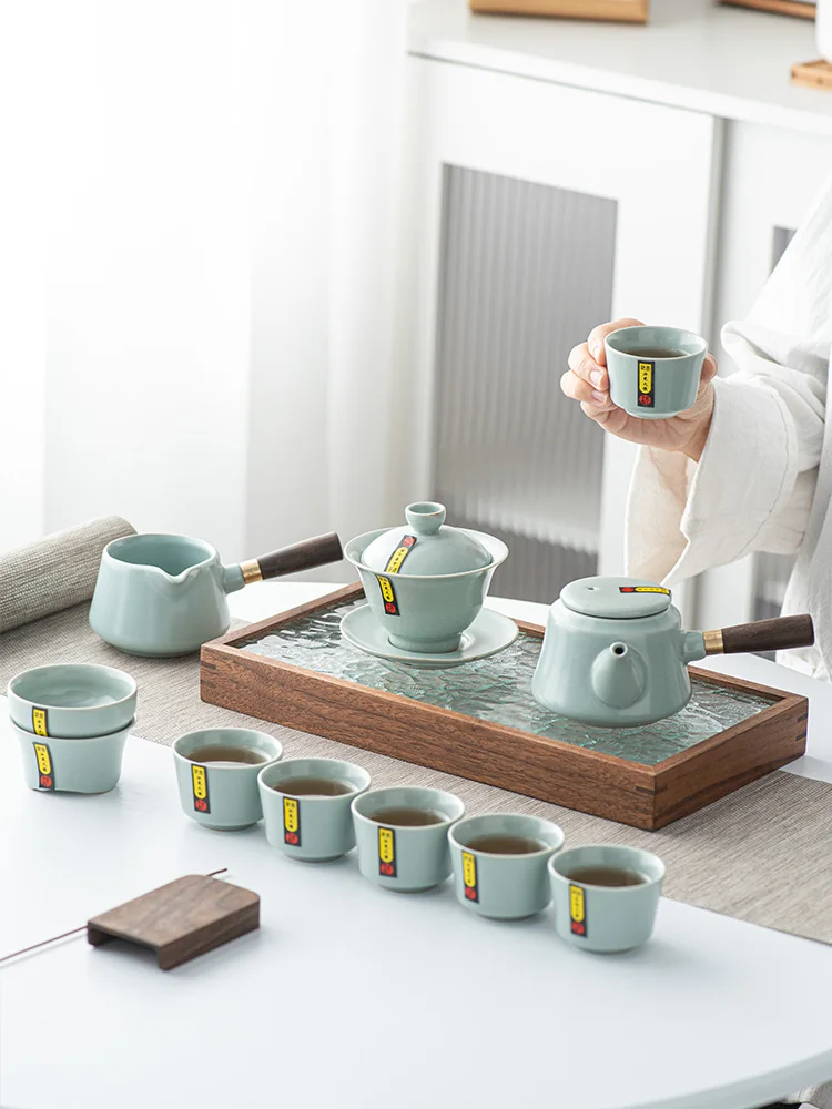 High-end-Ruyao-tea-set-gift-box-complete-set-of-Kung-Fu-tea-set-double ...