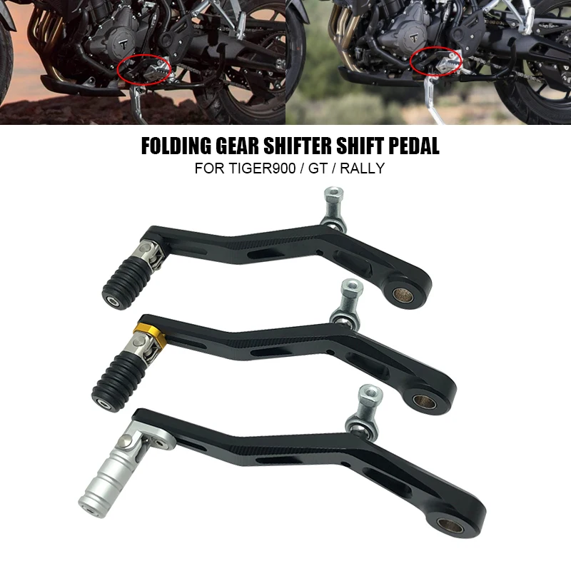 Motorcycle-Aluminum-Adjustable-Folding-Gear-Shifter-Shift-Pedal-Lever ...
