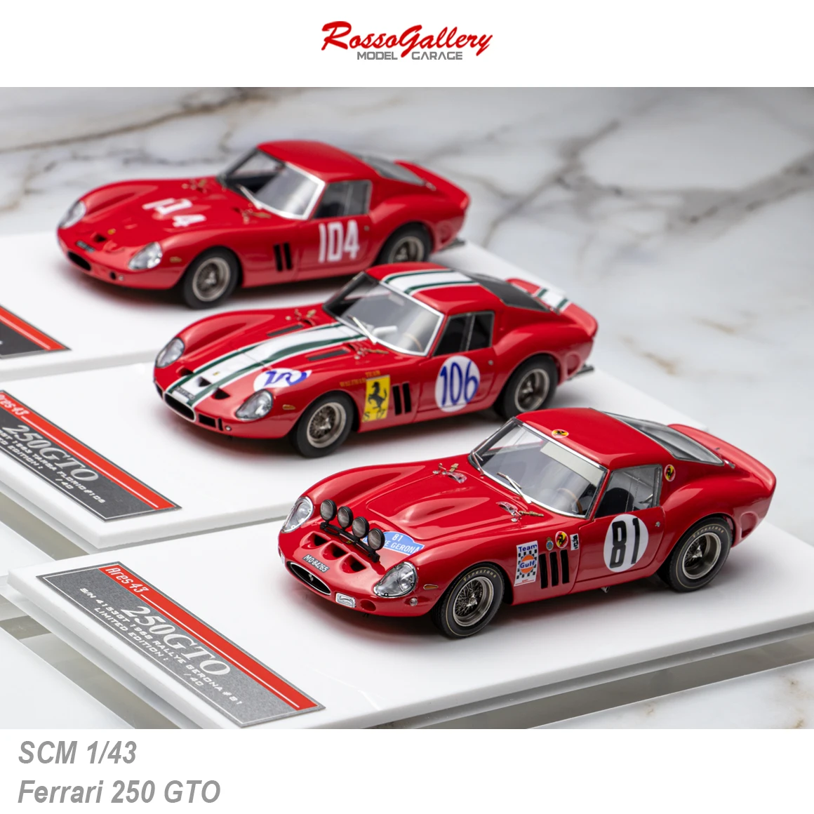 Scm Model 1:43 Diecast Racing Car Model Ferrari Targa Florio 250 Gto ...
