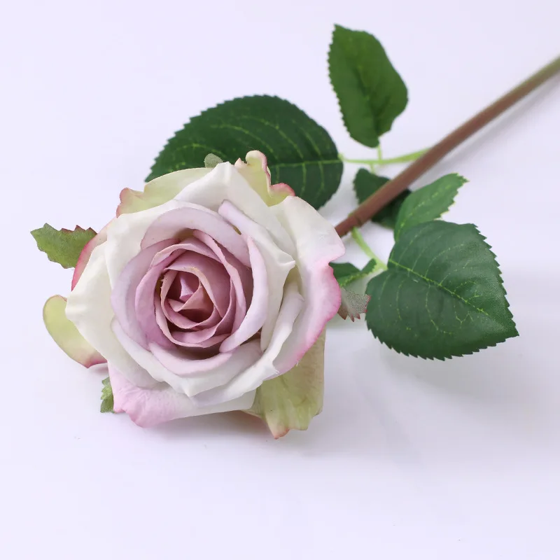 5Pcs-Curl-Edge-Rose-Feel-Moisturizing-Fake-Flowers-Home-Decoration ...