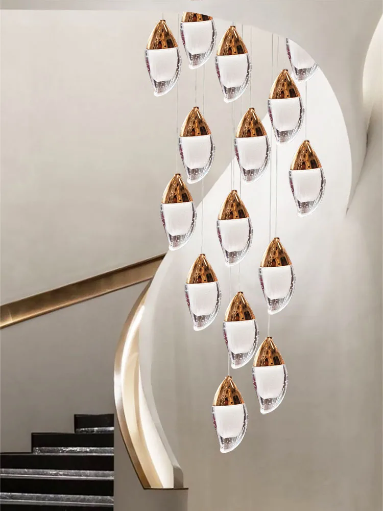 LED-Duplex-Staircase-Chandelier-Nordic-Luxury-Villa-Mid-Floor-Mango ...