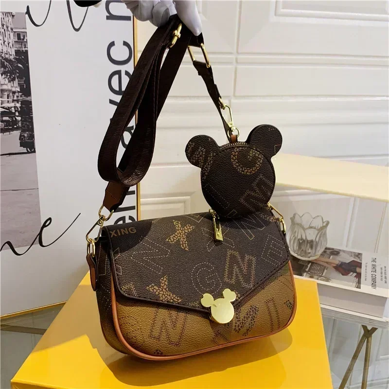 MINISO-Disney-Women-s-Bag-Shoulder-Bag-Girls-Fashion-Casual-Mickey-Head ...